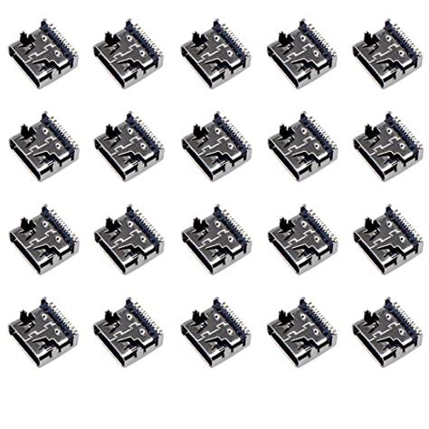 Treedix 20pcs Usb Type C 3 1 Female Socket Connector Jack Port 16 Pin Treedix Official