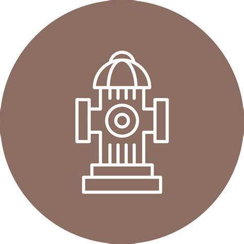 Fire Hydrant Line Circle Background Icon Vector Art At Vecteezy