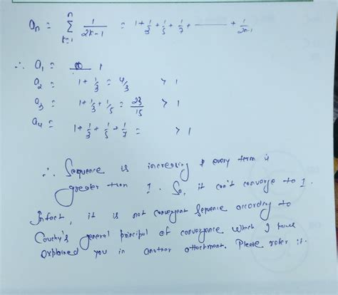 Ry Adplying The Cauchy S General Principle Of Convergence The Sequence