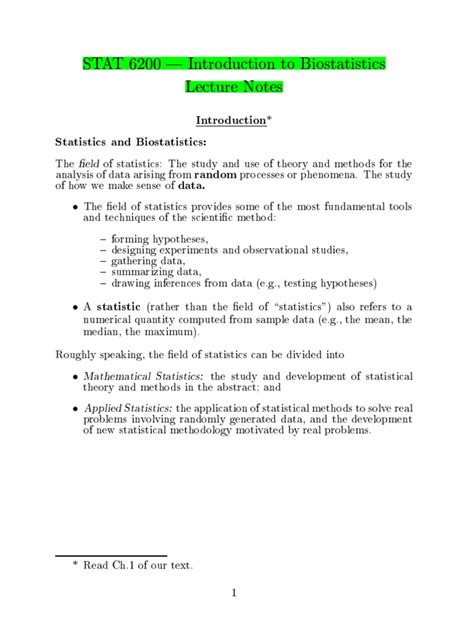 Biostatistics Course Pdf Statistics Level Of Measurement