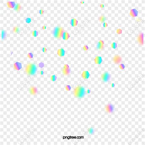 Holographic Textured Hexagonal Colored Elements Iridescent Color Gradient Png Free Download And