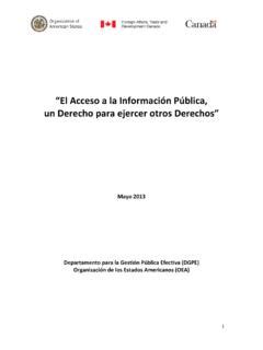 El Acceso a la Información Pública un Derecho para el acceso a la informaci n p