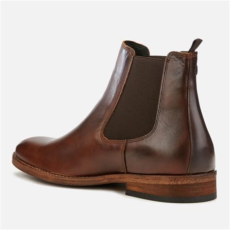 Barbour Mens Bedlington Leather Chelsea Boots In Brown For Men Lyst