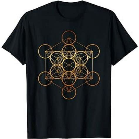 Metatrons Cube Sacred Geometry T Shirt Fruit Of Life T Shirt