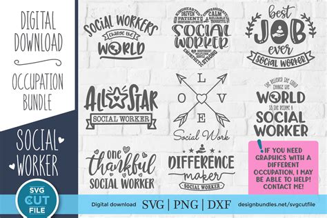 Social Worker Svg Social Work Svg Bundle Svg Services Dxf