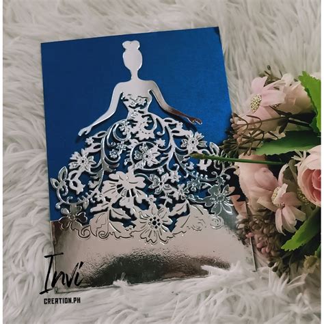 Jis Queen Lasercut Invitation Cover Shopee Philippines