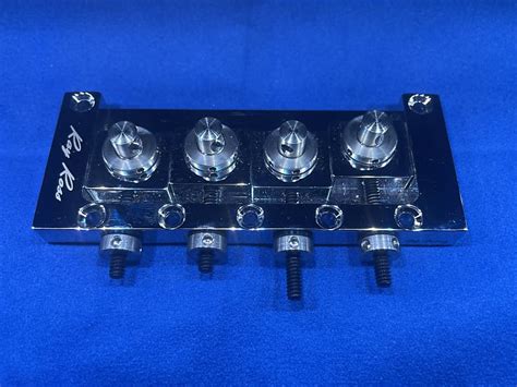 Ray Ross Saddle Less 4 String Bass Bridge Chrome Chrome Reverb