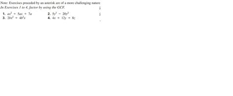 Answered Note Exercises Preceded By An Asterisk Bartleby