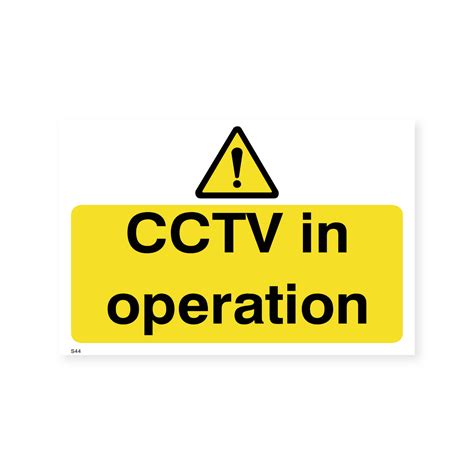 Cctv In Operation Sign Safety Signs And Stickers