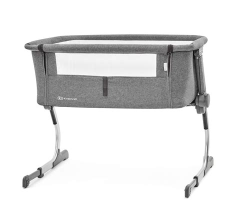 Детская приставная кроватка Kinderkraft Uno — Grey, купити за 4100 грн ...