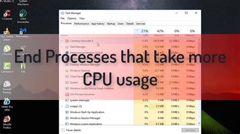 how to fix high cpu usage on window 10 8 7 2018 youtube