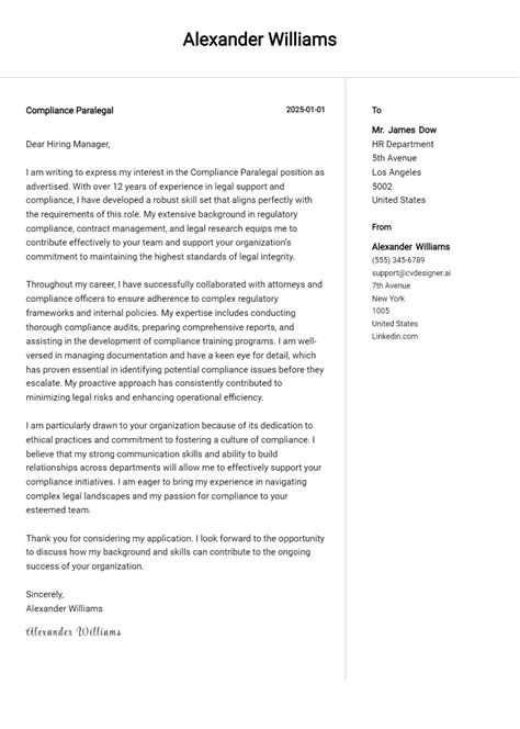 21 Legal Secretary Cover Letter Examples And Templates For 2025 With