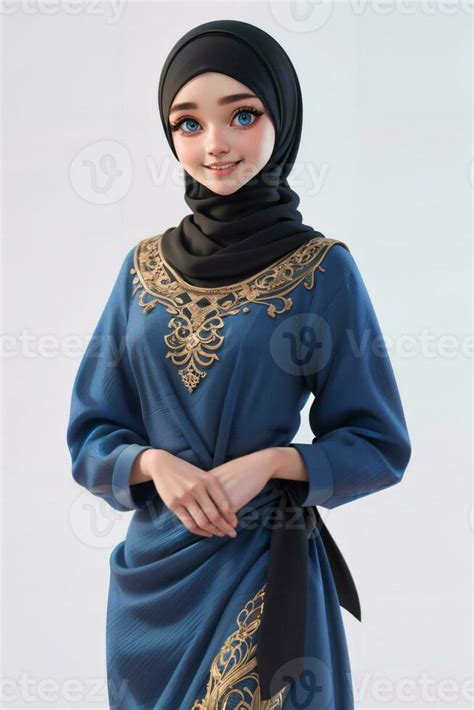Flight Attendant Doll With Muslim Dress Generative Ai Stock Photo At Vecteezy