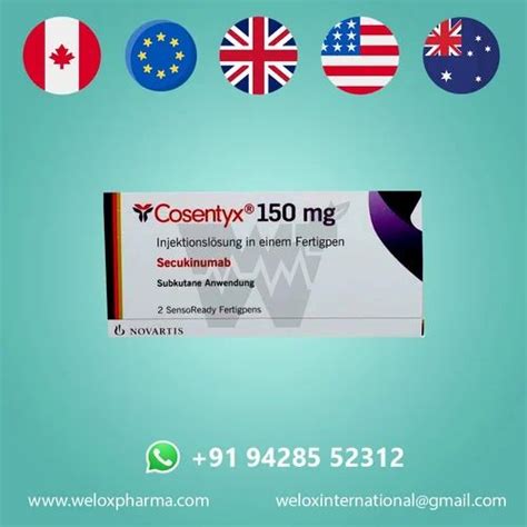 Cosentyx Secukinumab 150 Mg Injection At Rs 16000box Anti Cancer