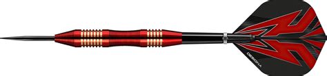 Designa Mako Darts Steel Tip Elektro Brass Micro Grip Red 23 G Sipky