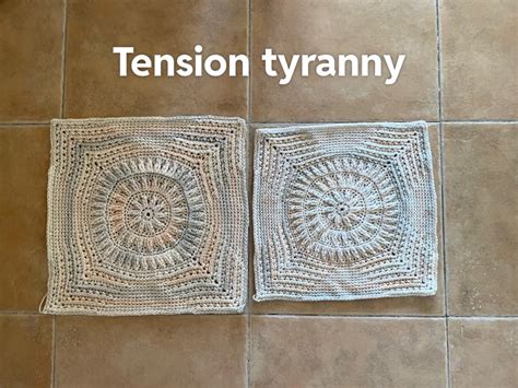 Same Needle Same Yarn Same Pattern Different Tension Rcrochet
