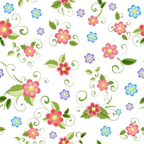 Texture Seamless Flowers Vector Image By Oksana Vector Stock 15325565