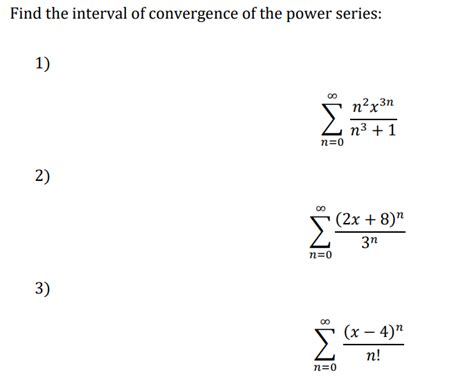 [solved] Find The Interval Of Convergence Of The Power Se