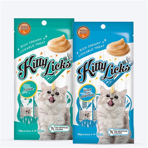 Buy Renas Recipe Fin Tastic Lickables Treat Pack For Cat Heads Up