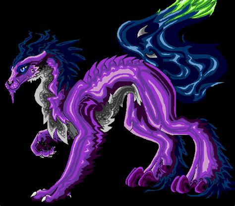 Pixil Fur Dragon By Nela G On Deviantart