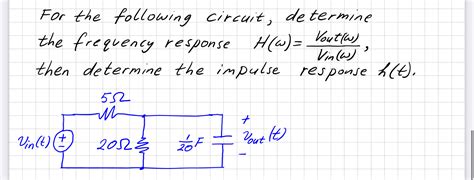 Solved For The Following Circuit Determine The Frequency Chegg