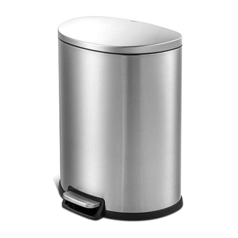 Qualiazero 50l13gal Heavy Duty Hands Free Stainless Steel Commercial