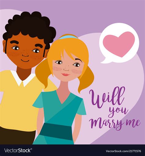 Will You Marry Me Card Royalty Free Vector Image