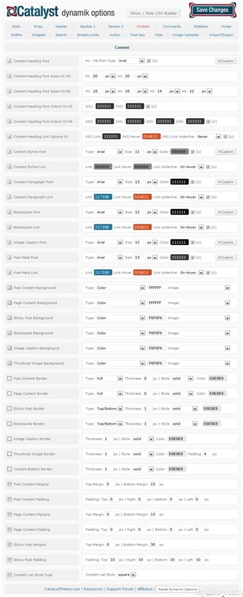 Catalyst Theme Wordpress Theme Framework