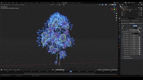Alien Plant Procedural Geometry Node Blender V1 1 3d Model Cgtrader