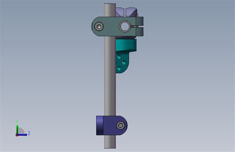 F0899 万向固定支架solidworks 2014模型图纸下载 懒石网