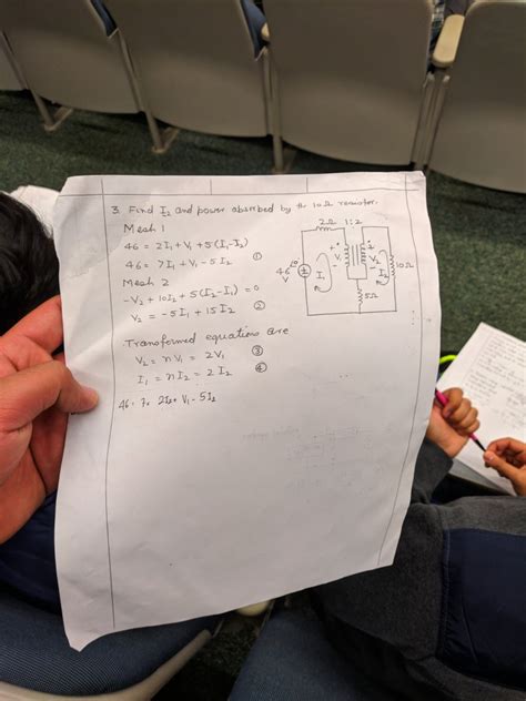Solved 44 Problems On Ideal Transformer 1 Primary Current