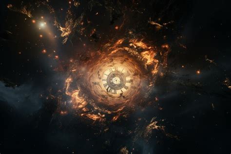Premium Ai Image Time Dilation Effect Near A Massive Celestial Body