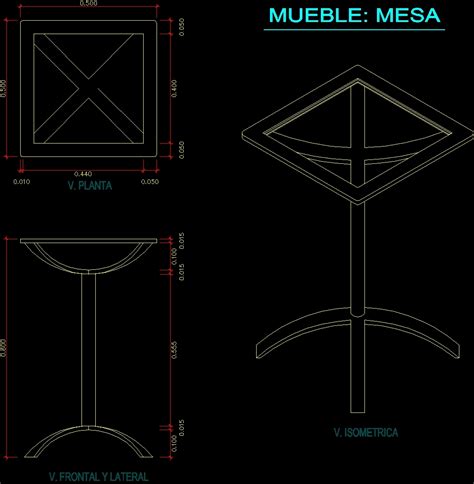 Table DWG Block For AutoCAD Designs CAD
