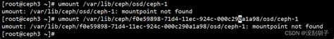 Ceph集群修复 Osd 为 Down 的问题ceph Osd Down了怎么解决 Csdn博客