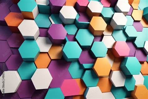 Geometric Gestalt Shapes In 3d Abstraction Stock Illustration Adobe