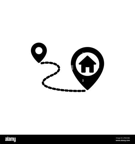 Address Icon Vector Location Icon Address Symbol Pin Stock Vector