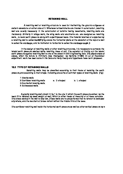 L Shaped Retain Pdfcoffeecom