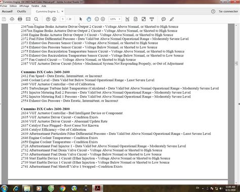 Cummins Engine Isx 2002 Fault Codes Manual Auto Repair Manual Forum