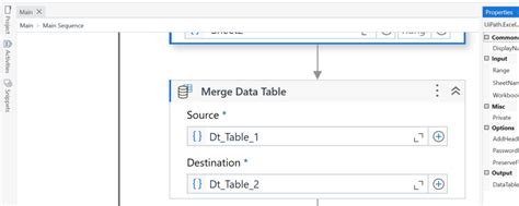 How To Merge The Two Datatable In Uipath Rpazone