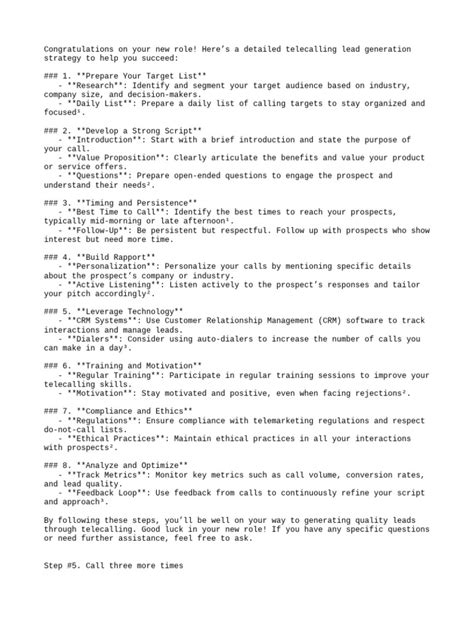 Telecalling Strategy Pdf Customer Relationship Management Call Centre