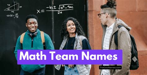 Fun Cool Math Team Names And Ideas For Groups In 2023
