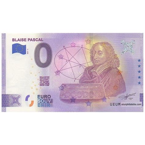 Billet Souvenir Touristique 2021 2 Blaise Pascal Puy De Dôme