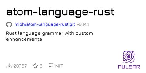 Atom Language Rust