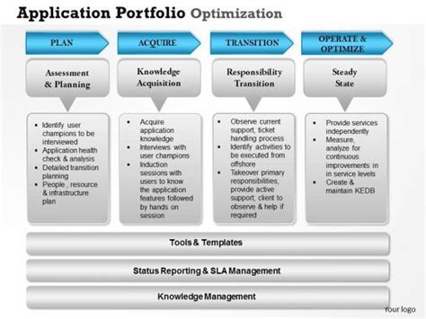 Business Framework Application Portfolio Optimization PowerPoint