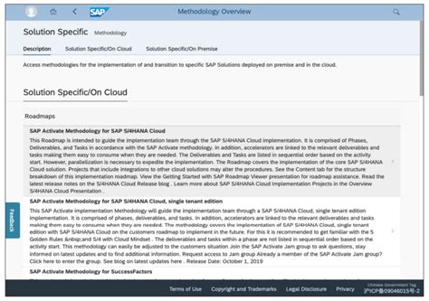 Using The Roadmap Viewer For Sap Activate Projects