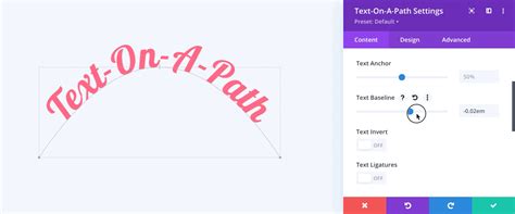 Text On A Path Divi Modules