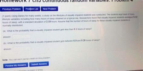 Solved Homework Ch Continuous Random Variables Problem Chegg
