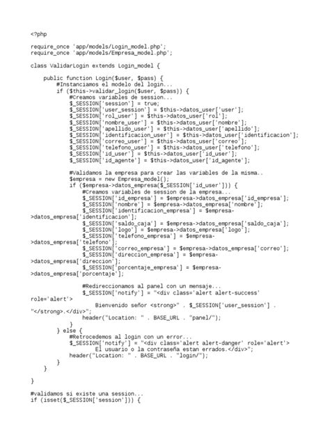 Modulo Para Validar Login En Php Pdf Ciberespacio Internet