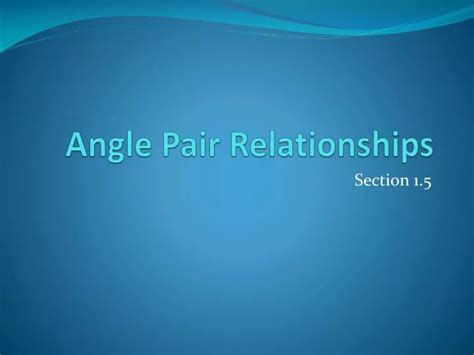 PPT Angle Pair Relationships PowerPoint Presentation Free Download ID 3174282