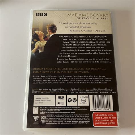 Madame Bovary Dvd 2000 Hugh Bonneville Greg Wise Bbc New Region 4